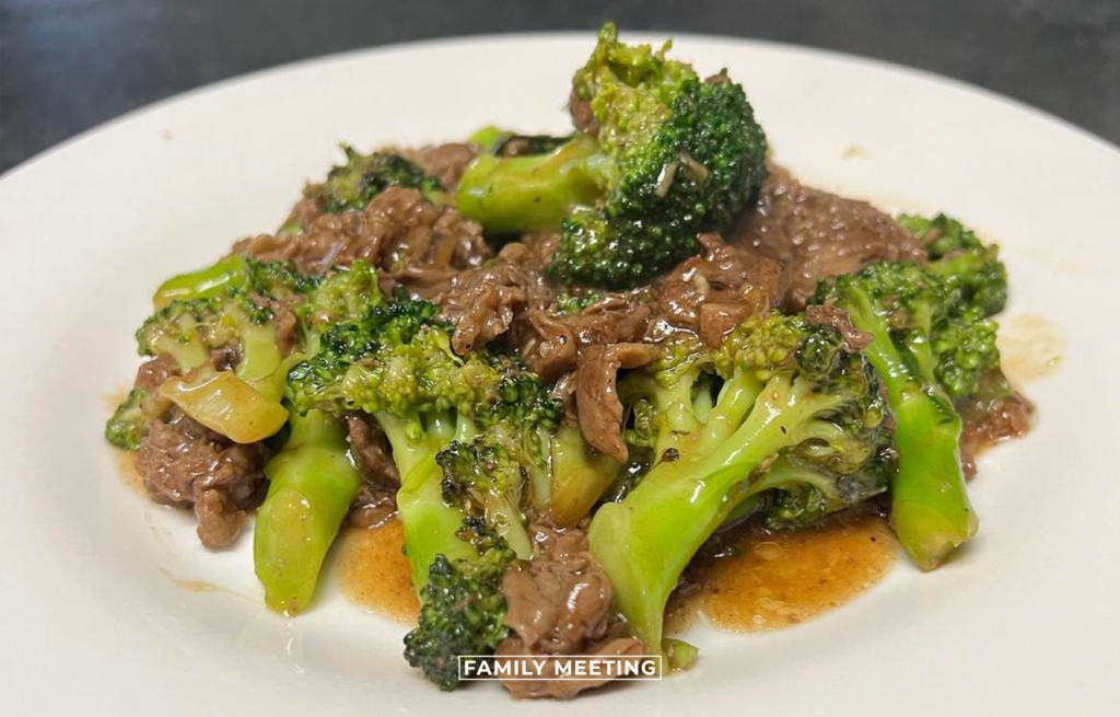Family Eating: Beef and Broccoli - Family Meeting